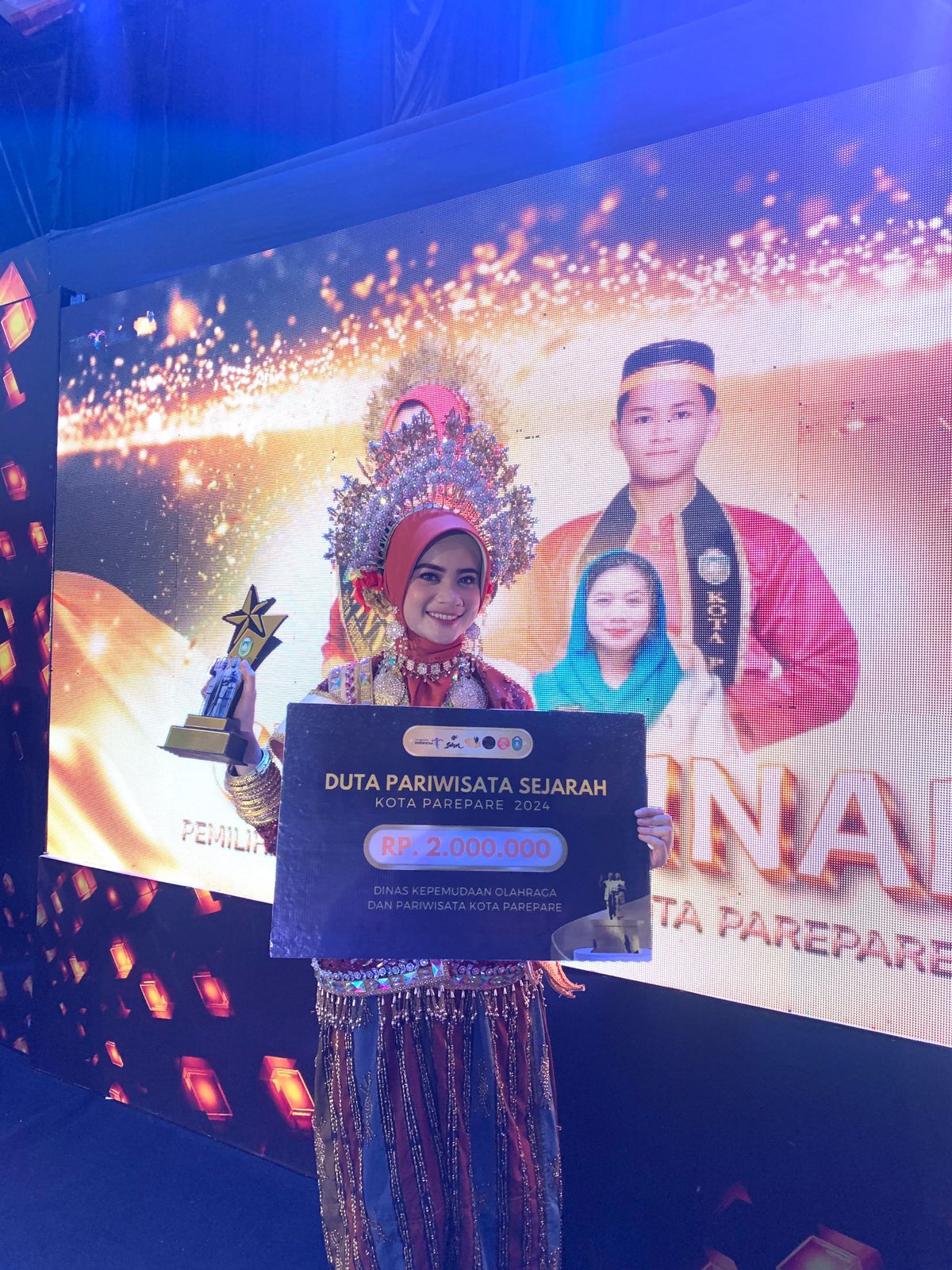 Andi Tendri Demisioner HMPS Terpilih Jadi Duta Pariwisata Sejarah Kota Parepare 2024 | IAIN PAREPARE